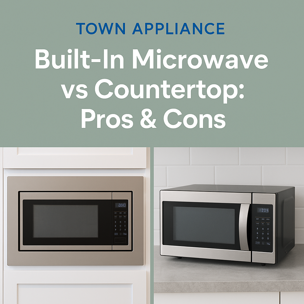 Built-In Microwaves vs Countertop Microwaves | Town Appliance