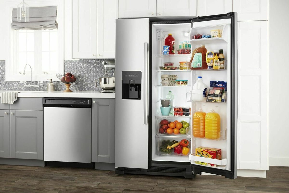 Amana ASI2575GRS Side By Side Freestanding Refrigerator | Town Appliance